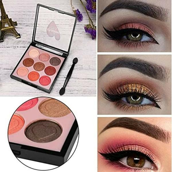 HUDA GIRL , 9 Colors Eyeshadow Palette Long Wearing And Easily ...