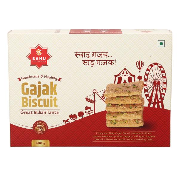 SAHU GAJAK BHANDAR Sesame Chikki 400g Crispy Gajjak | Gazzak Indian ...