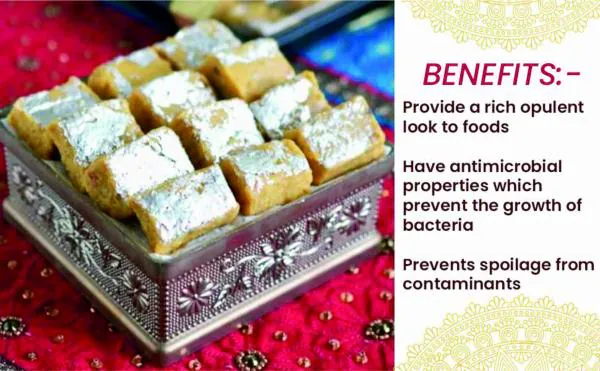 Nature's Bridge Chandi Vark | Edible Silver Leaf - (50 Leaf) | German ...