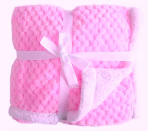 BRANDONN Pink Zigzag Microfiber Wrapper 100 cm x 80 cm (0-12 M) - JioMart