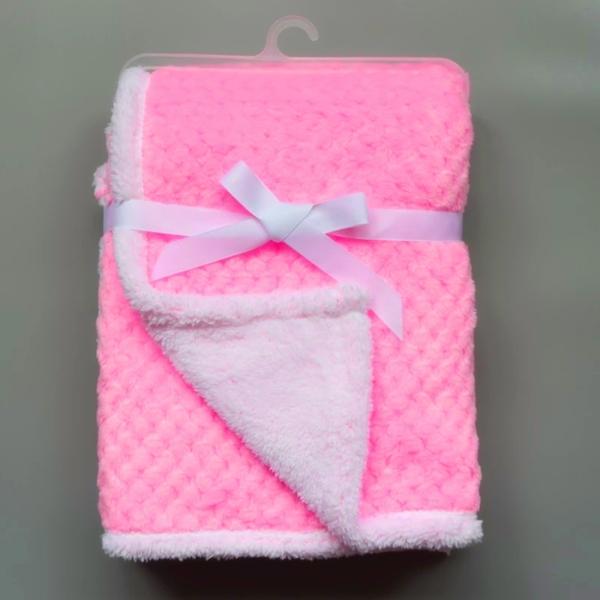 BRANDONN Pink Zigzag Microfiber Wrapper 100 cm x 80 cm (0-12 M) - JioMart