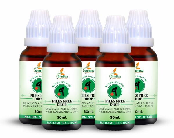 Grinbizz Piles Free Drop Helps In Stop Hemorrhoids ,Pain, Itching ...