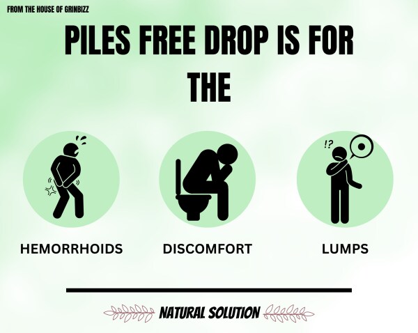 Grinbizz Piles Free Drop Helps In Stop Hemorrhoids ,Pain, Itching ...