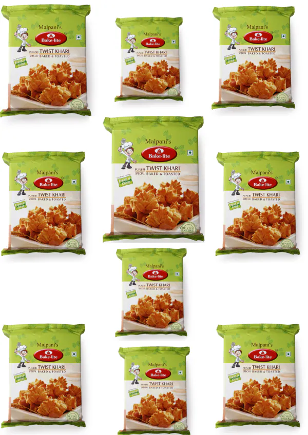 Malpani's Bakelite Twist Khari -Fresh and Crisp-Pack of 10 - JioMart