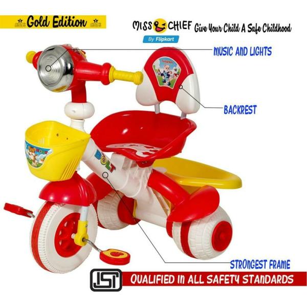 Miss & Chief Red Plastic Biggest Wheels Music And Lights Toyshphere ...