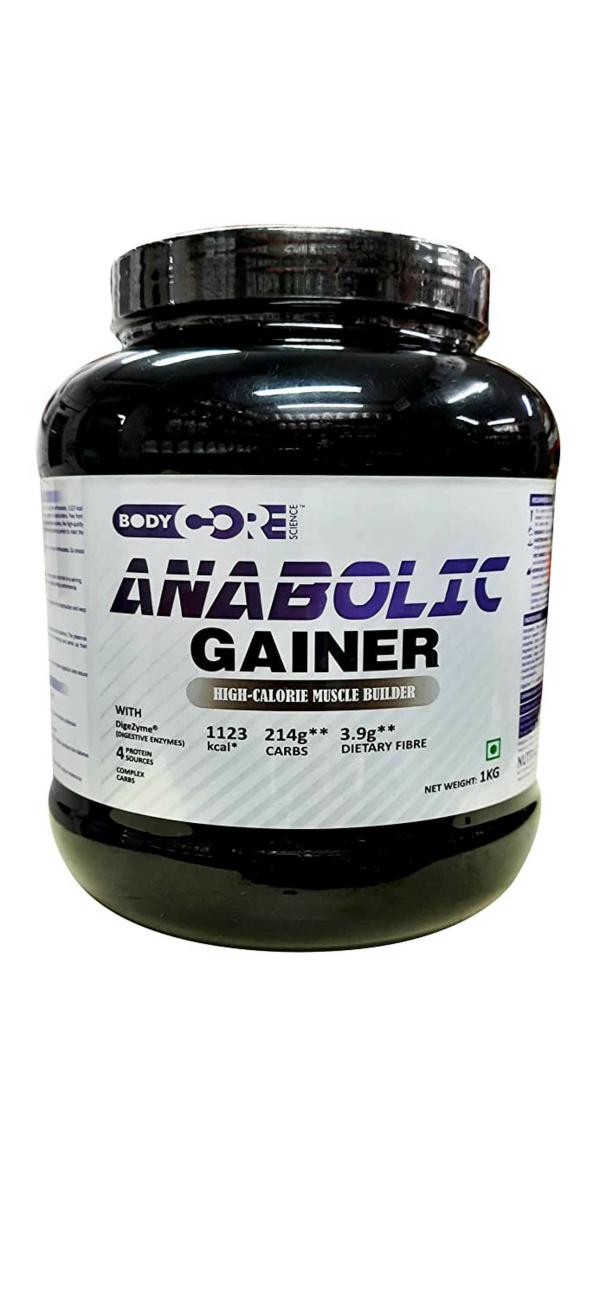 Bodycorescience Anabolic Gainer With Peanut Butter Powder 2 kg ,Pack of ...