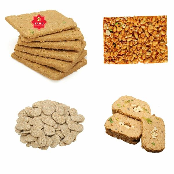 SAHU GAJAK BHANDAR Chikki 350g | Gazak 500g | Revdi 350gm | Dry fruit ...