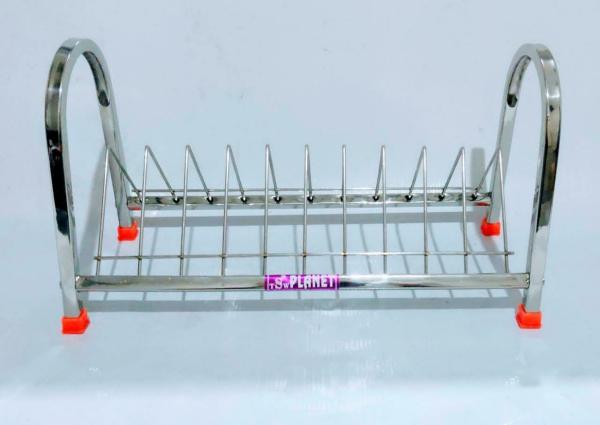 TSW Stainless Steel Round Pipe Stand Utensil Kitchen Rack,Silver - JioMart