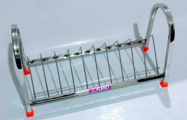 TSW Stainless Steel Round Pipe Stand Utensil Kitchen Rack,Silver - JioMart