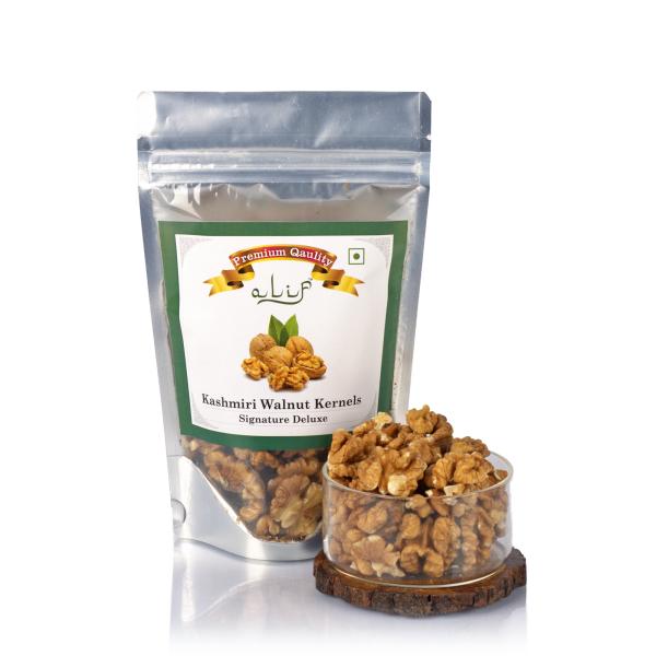 Alif Kashmiri Walnut Without Shell, Akhrot Giri, Walnut Kernel (250g), Signature Deluxe - JioMart