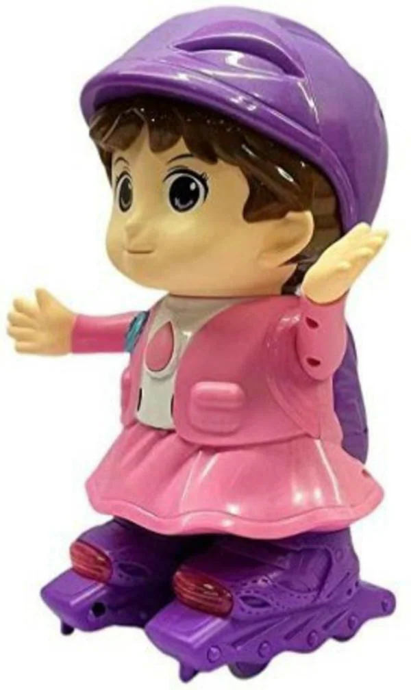 Sanjary Multicolor Plastic Puffey Dancing Girl Toy With Music Flashing ...