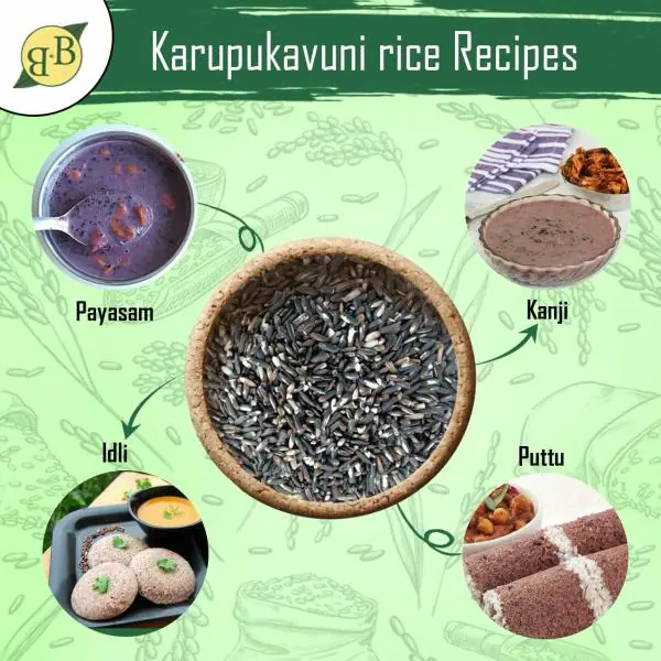 B&B Organics Karuppu Kavuni Black Rice (10 kg) (Traditional Black Rice ...