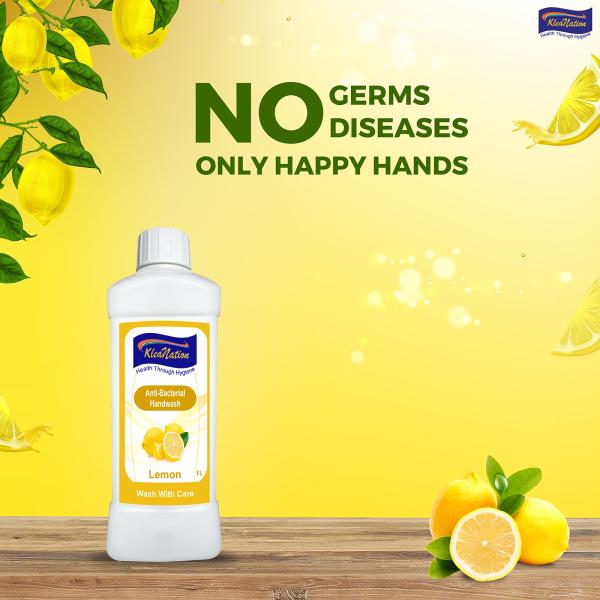 Kleanation handwash liquid Gel (Lemon, 1L) - JioMart