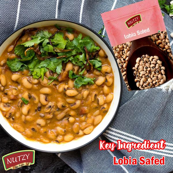 Nutzy Lobia Safed 500g - JioMart