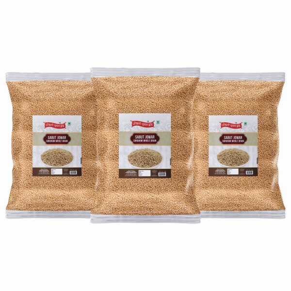 Okhli Musal Brand Nanded Sabut Whole Sorghum/Jowar/Milo/Great Millet Sabut Packed With Rich ...