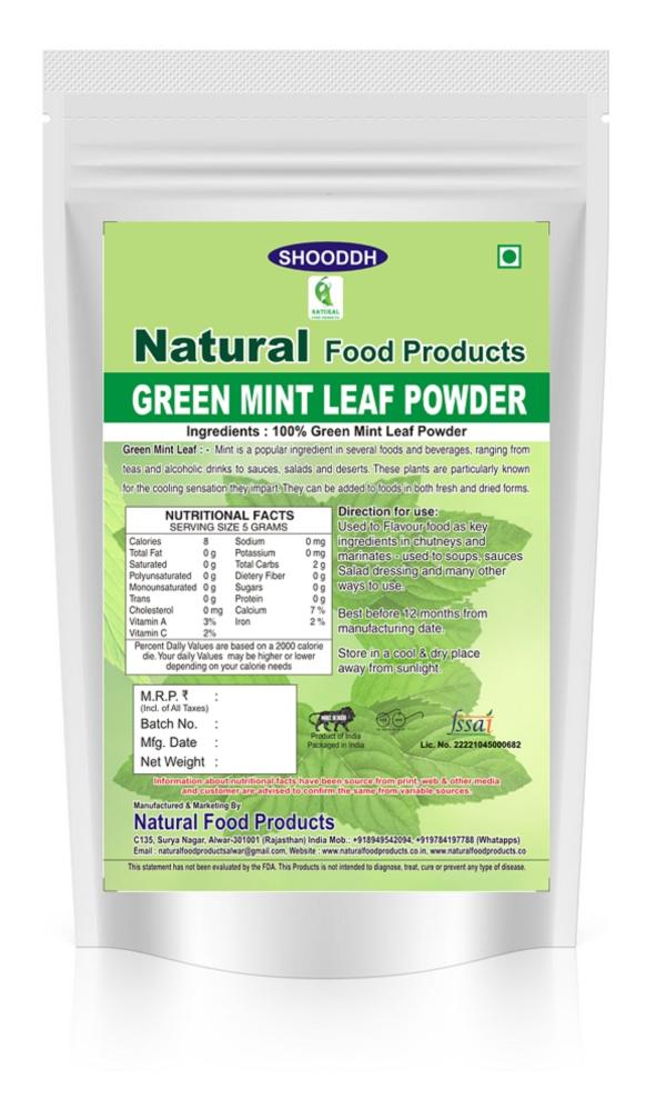 SHOODDH MINT LEAF(PUDINA) POWDER FOR COOKING 500GM + 500GM - JioMart