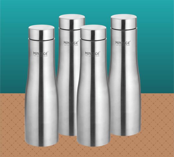 Mintage Stainless Steel water bottle PYRAMID (4 pc X 1000 ml) - JioMart
