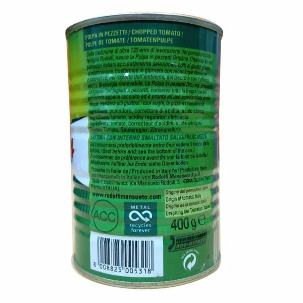 Rodolfi Mansueto Rodolfi Ortolina Tomato Puree Traditional Crushed ...