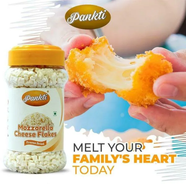 Pankti Freeze Dried Mozzarella Grated Cheese Flakes 200 g - JioMart