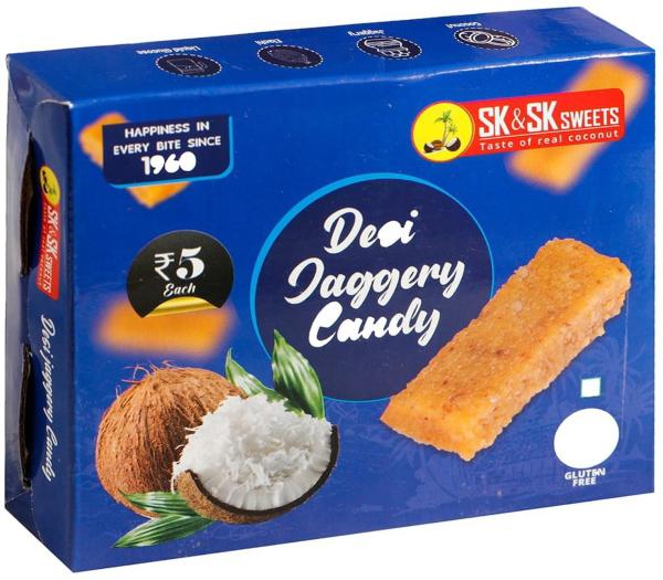 Sk Sweets Desi Jaggery Candy Box, 15 G (Pack Of 20) - JioMart
