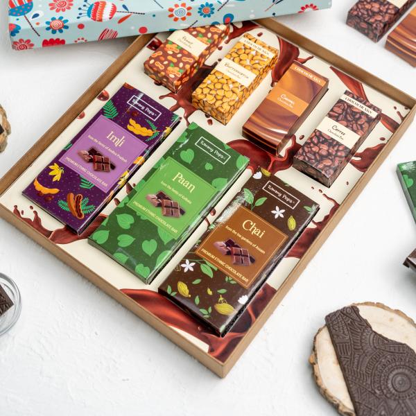 Tummy Pops | Chocolates Gift Pack | 3 Big Chocolate Bars & 4 Assorted ...
