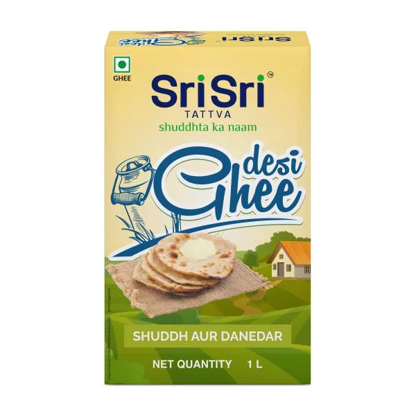 Sri Sri Tattva 1L Desi Ghee Ceka Pack | shuddhata ka naam | Shuddha Aur ...