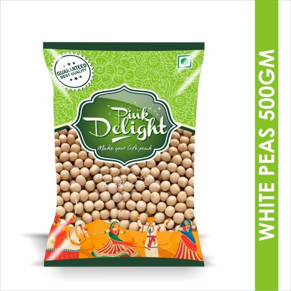 Pink Delight White Matar | Matar Chole | 1kg (500gm x 2 Packs) - JioMart