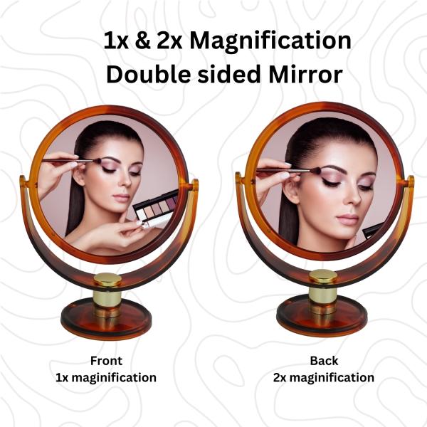 Scarlet Line Professional Round Double Sided Magnifying Makeup Mirror ...