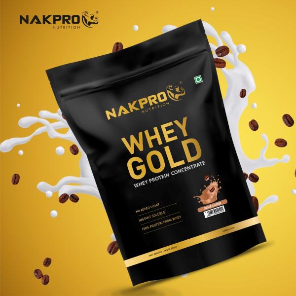 NAKPRO GOLD Whey Protein Concentrate |Low Carbs, Easy Digesting ...