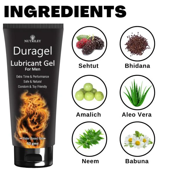 Nutriley Duragel Lubricant Gel for Men Wellness Mssage Gel Intimate ...