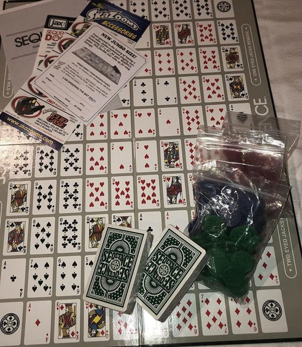 MIXCART Sequence Board Game for Kids, Adults| Indoor Card Game for Kids ...