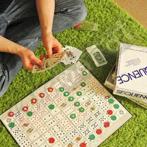 MIXCART Sequence Board Game for Kids, Adults| Indoor Card Game for Kids ...