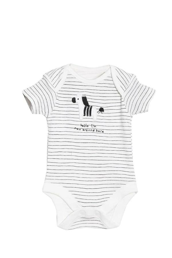 The Boo Boo Club White Pure Cotton Baby Clothes Gift (Pack of 5) - JioMart