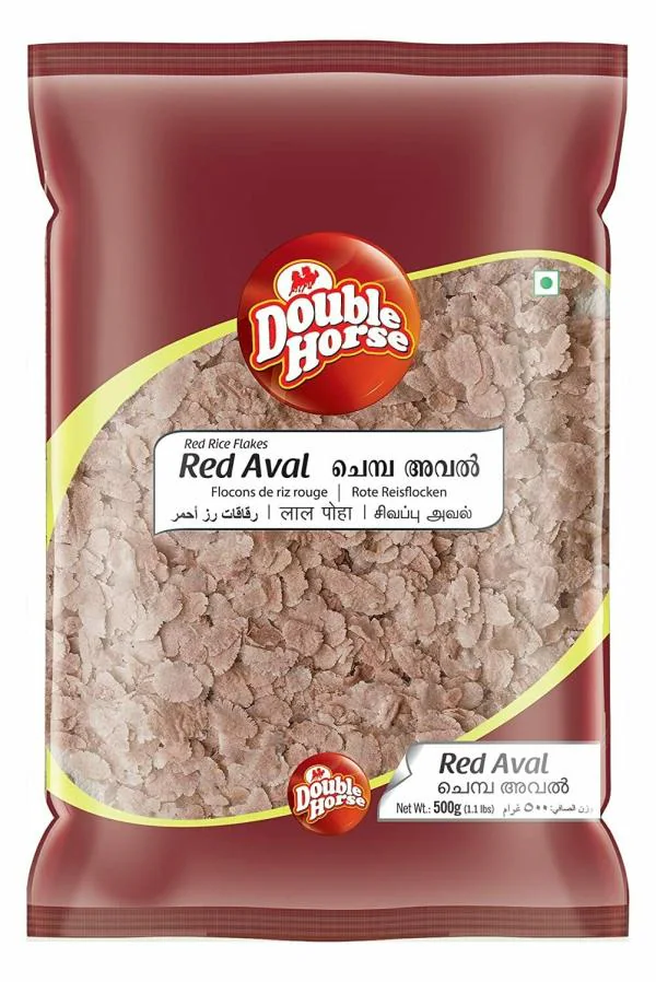 Double Horse Organic Red Aval 500g x 2 Organic Red Rice | Poha | Export ...