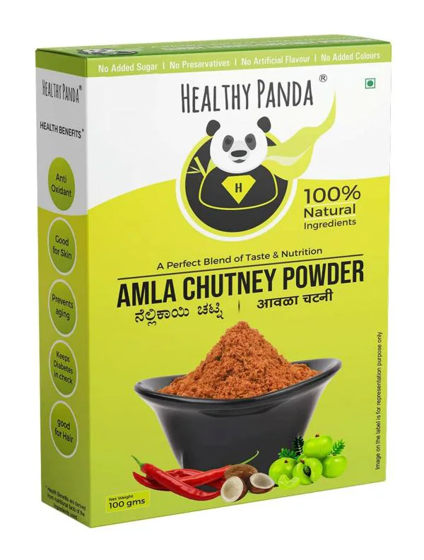 Healthy Panda Amla Chutney Powder - 400 g (Pack of 4) - JioMart