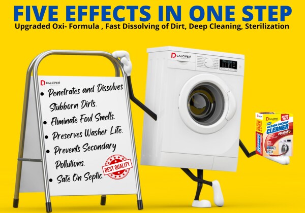 Dcalcifer Washing Machine Cleaner Powder ( 7 Packs ) Descale Appliance ...