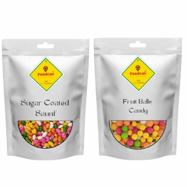 Foodcan Sugar Coated Saunf, Colourful Tini Mini Sounf, Mouth Freshener ...