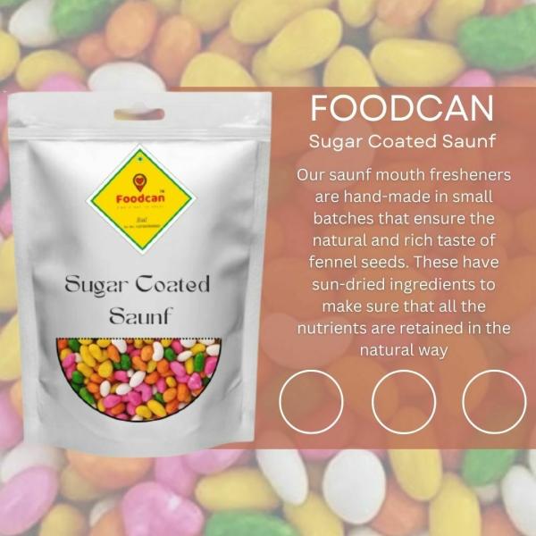 Foodcan Sugar Coated Saunf, Colourful Tini Mini Sounf, Mouth Freshener ...