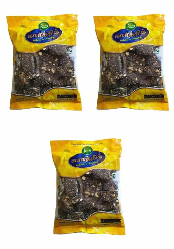 K.S Karthik Kovilpatti Special Ellu Mittai (Sesame Chikki Candy) Pack ...