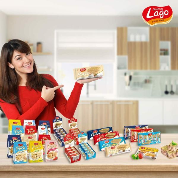 Lago Poker Wafers Cappucino 300g (Pack of 2) - JioMart