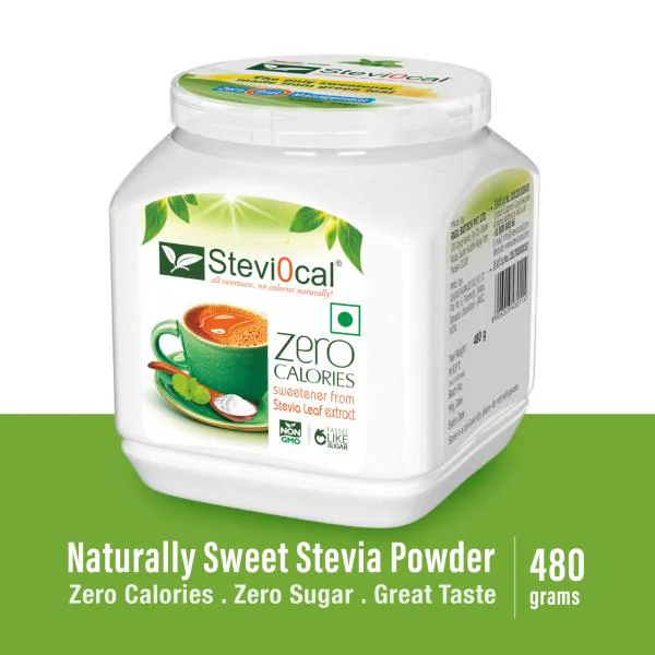 Stevi0cal Sugar Free Zero Calorie Stevia Sweetener Powder Jar for Diet ...