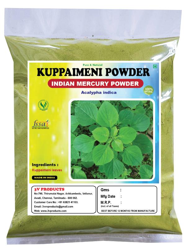3V PRODUCTS : Kuppaimeni Powder 50g | Indian Mercury | Indian Nettle | Acalypha indica Powder ...