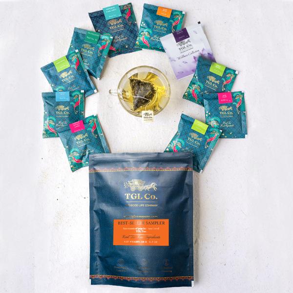 TGL Green Tea Sampler pack 10 Tea Bag + Best Seller Sampler Pack 10 Tea ...