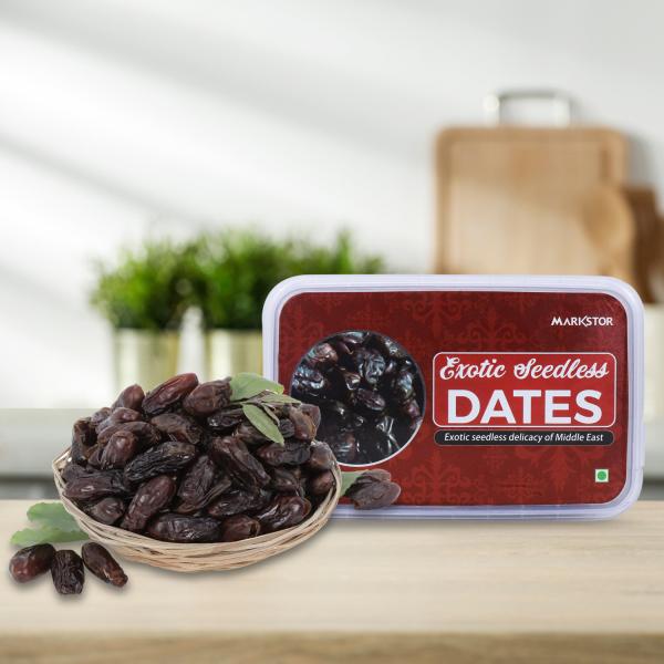 Markstor Exotic Seedless Dates (500g) - Fresh Deseeded Imported Dates ...