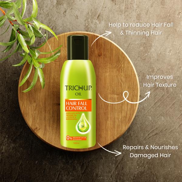 Trichup Hair Fall Control Herbal Hair Oil, 100ml (Pack of 2) - JioMart