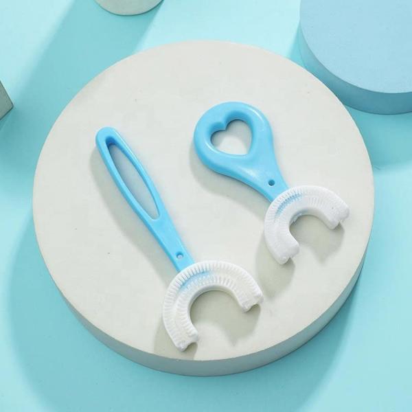 Anemoi Kids Silicone Children Infant Toothbrush 360 Degree U-Shaped For ...