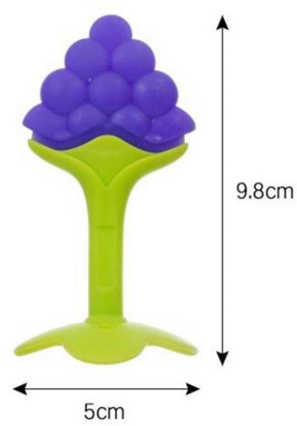 Ole Baby Purple Silicone Grapes Shape Food Nibbler Feeder Teether For ...
