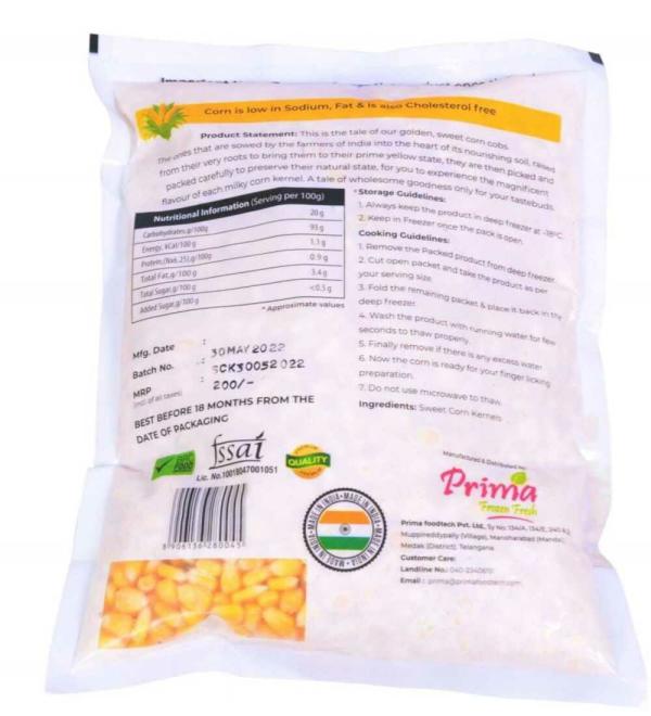 Prima Frozen Fresh Corn 1 kg - JioMart