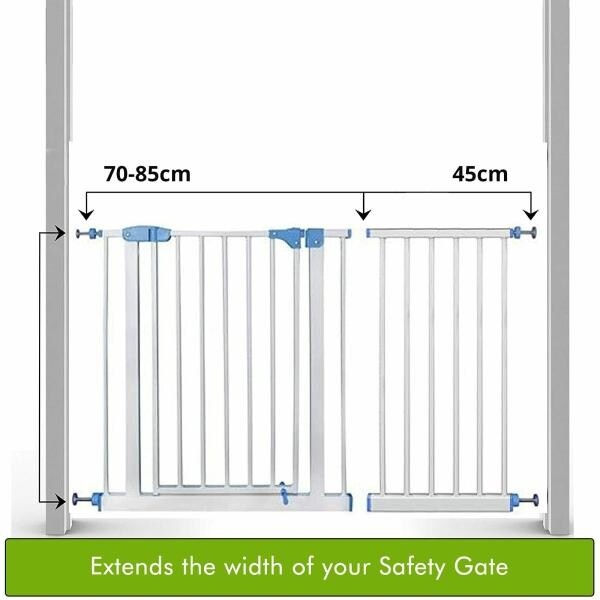 Safe-o-kid 45Cm Safety Gate Extension/Barricade Baby Safety Metal ...