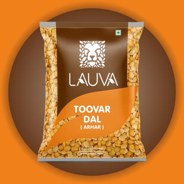 LAUVA Natural Unpolished Arhar Dal / Toor Dal (Split) - 2 KG - JioMart